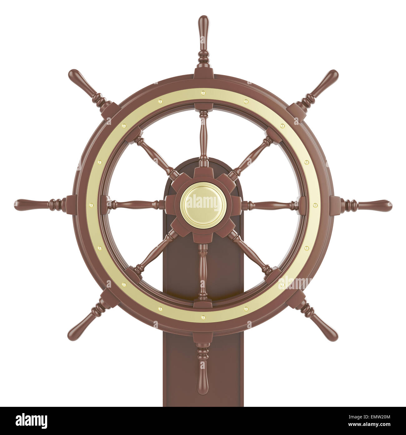 Illustration ship wheel Stock Photo - Alamy
