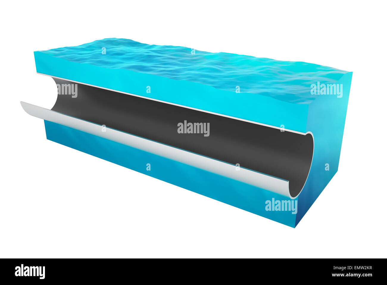 isolated cube of water Stock Photo - Alamy