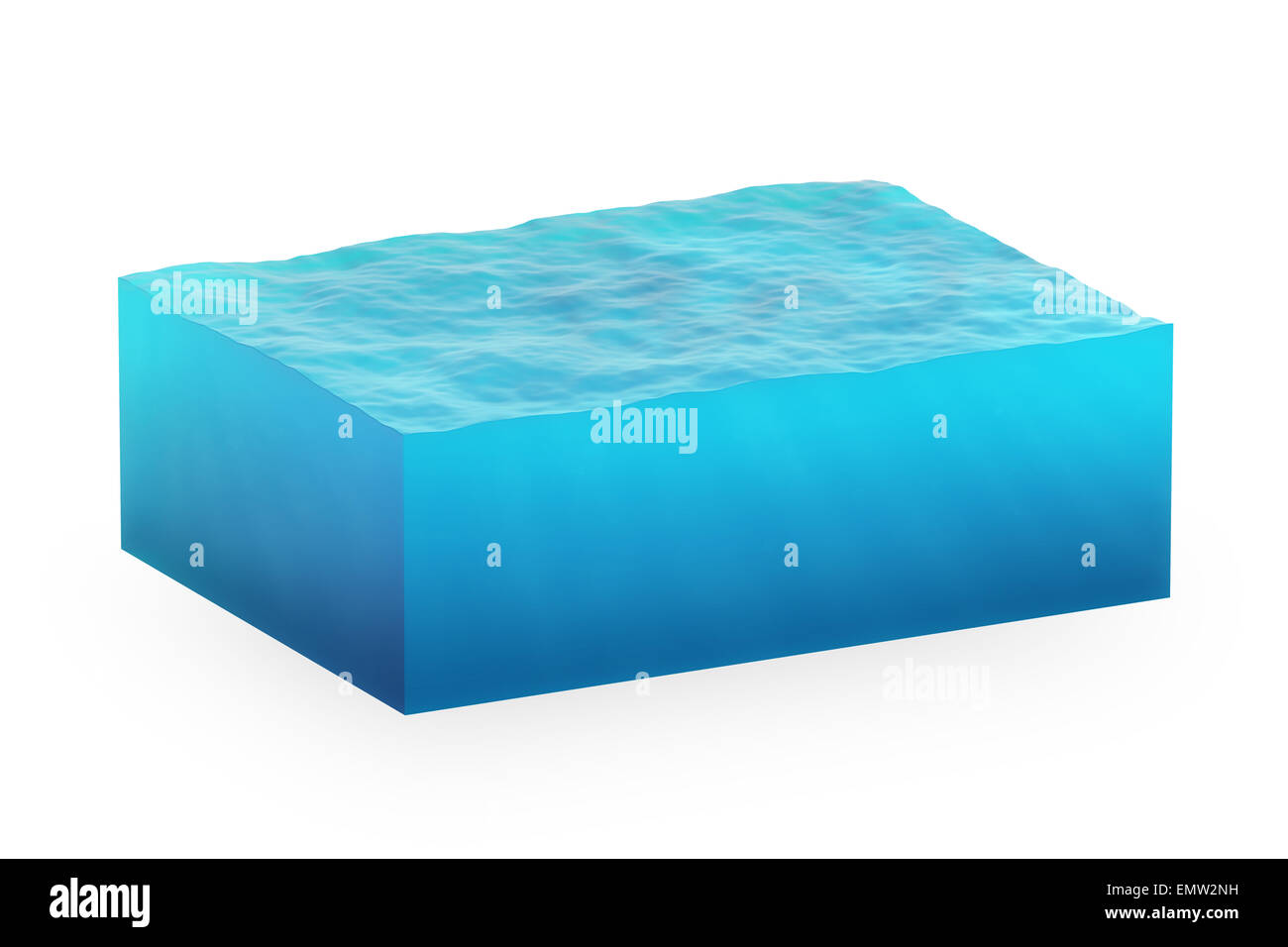 isolated cube of water Stock Photo - Alamy