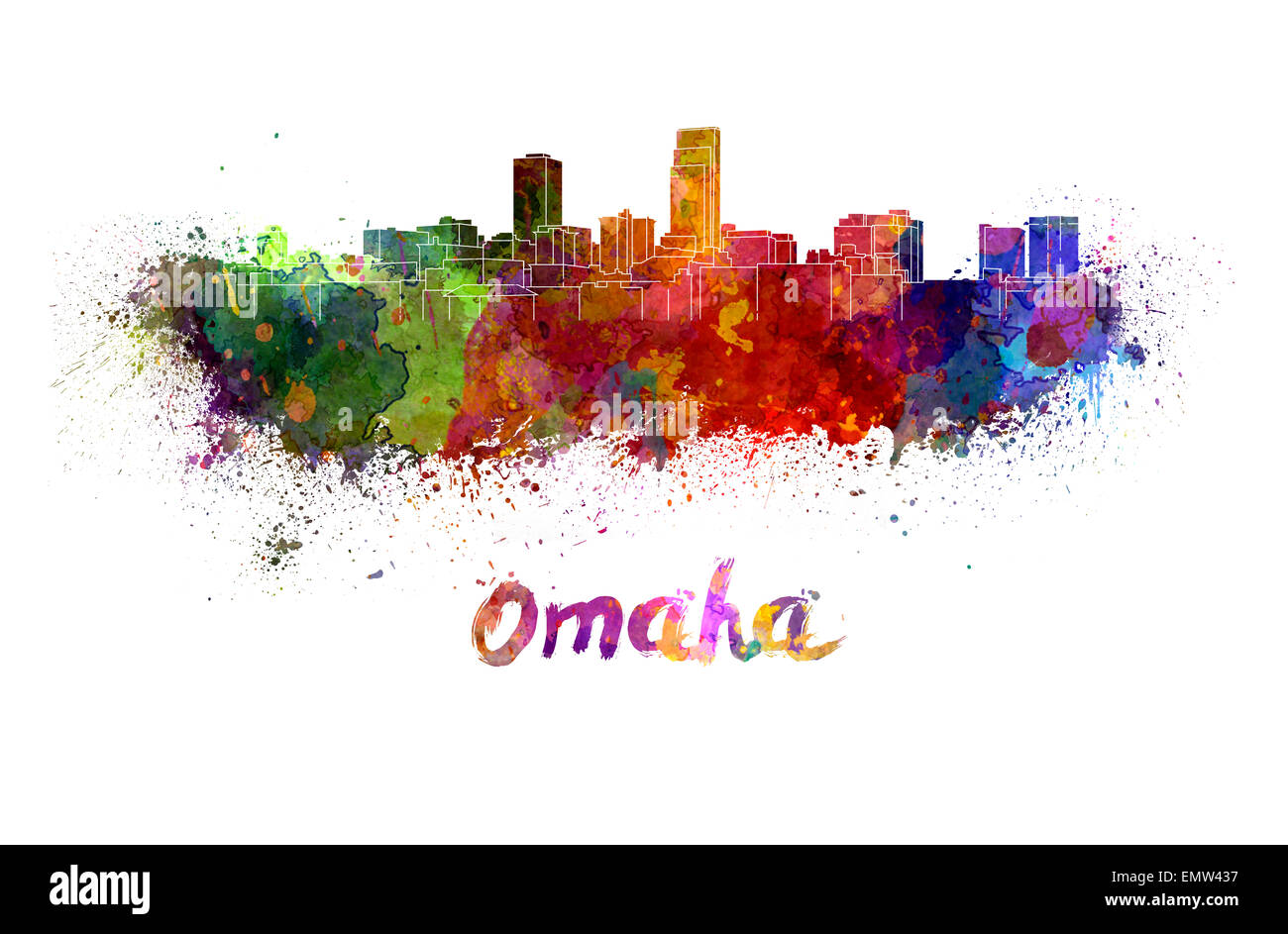 Omaha skyline hi-res stock photography and images - Alamy