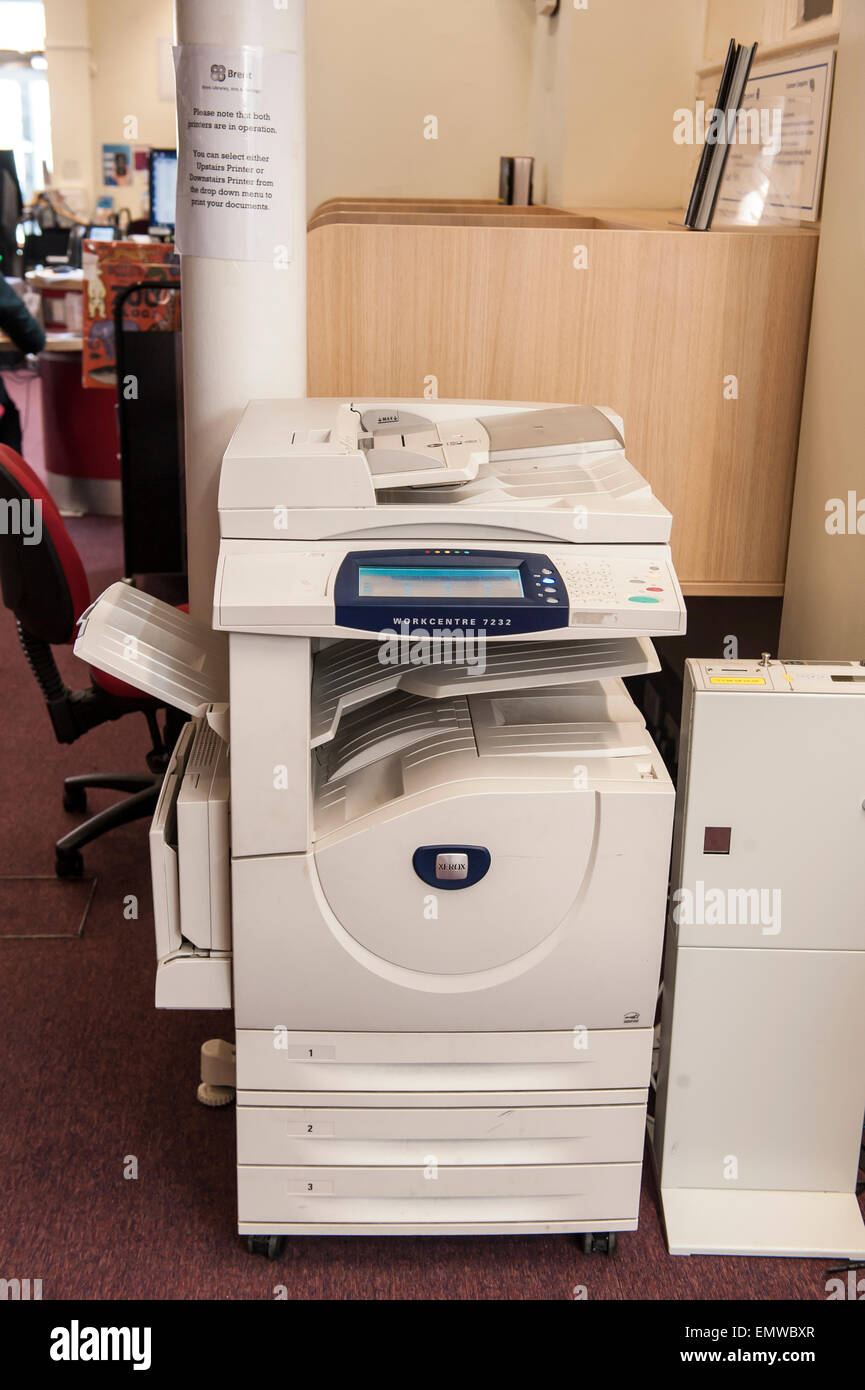 Copymachine at the harlesden library in the London borough of Brent ...
