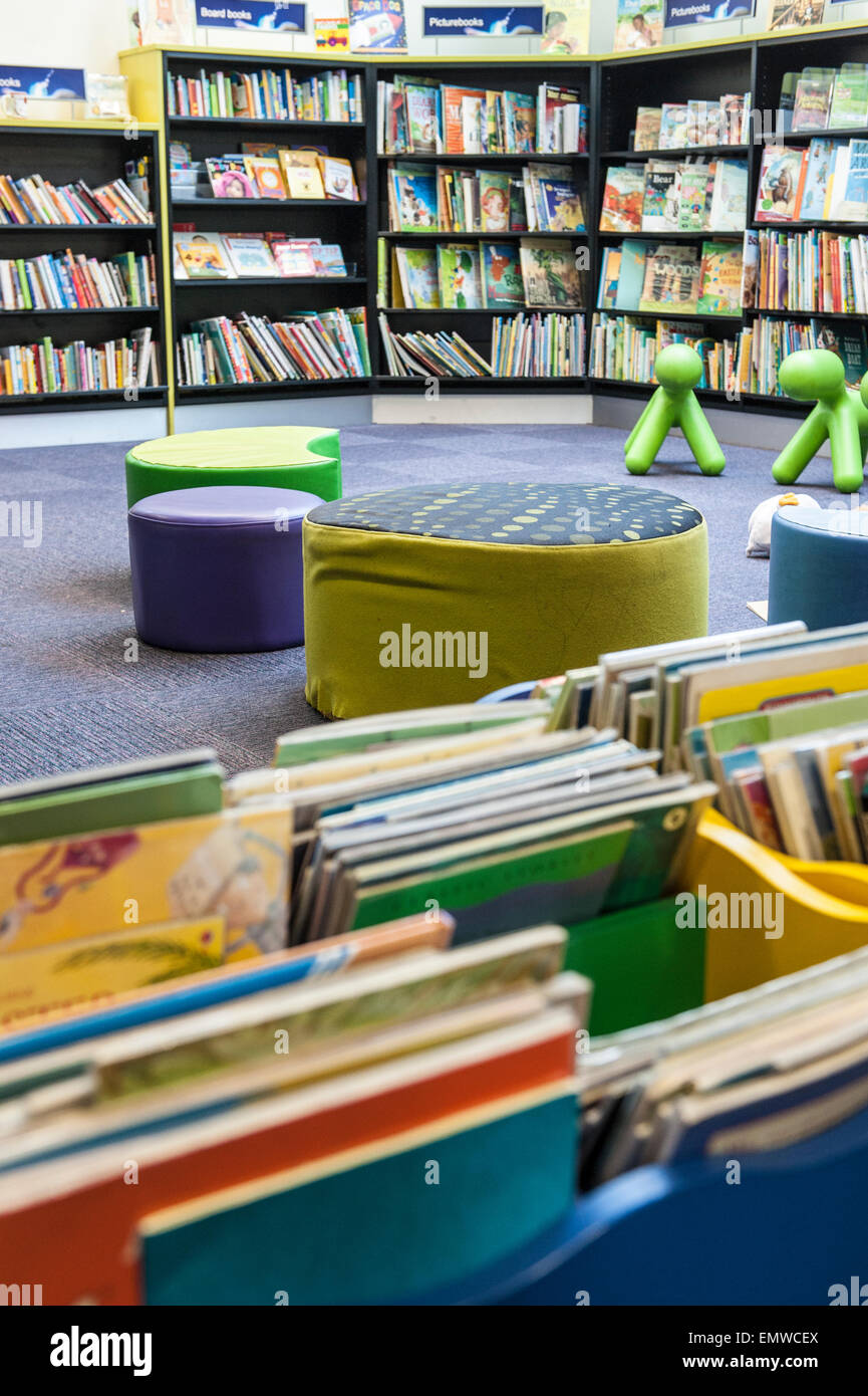 Children's library books in Harlesden in the London borough of Brent ...