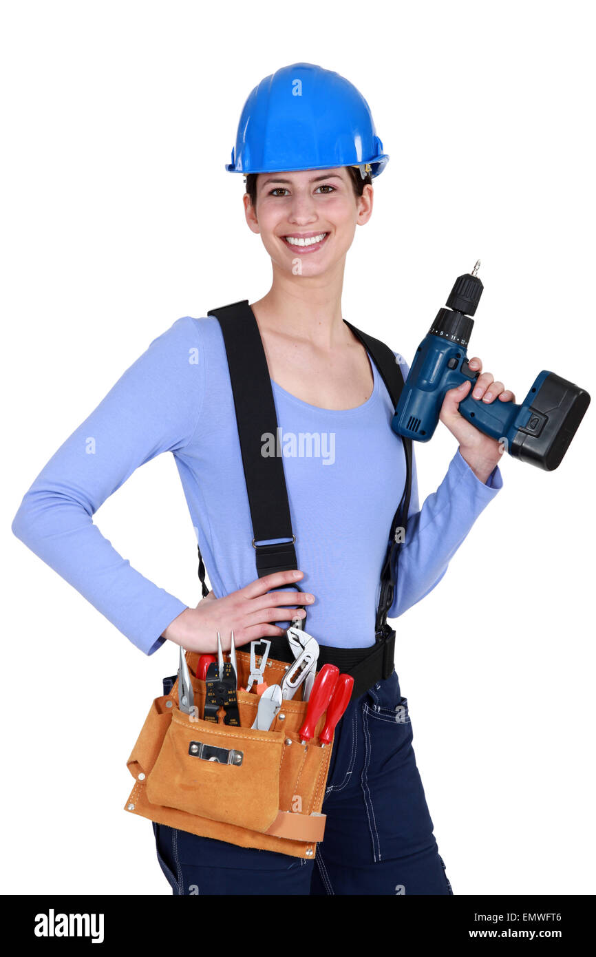 female diy enthusiast Stock Photo - Alamy