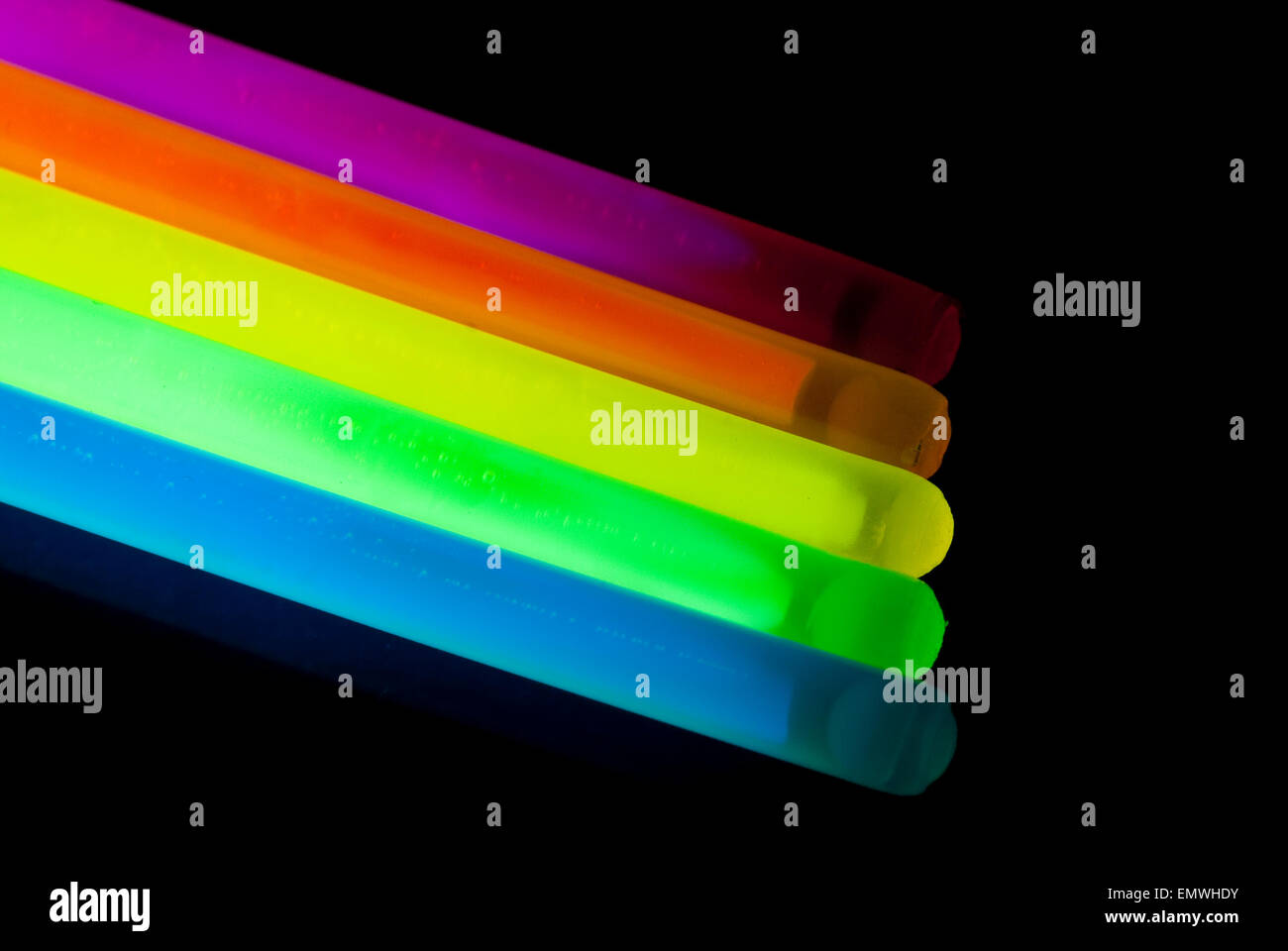 Glow Sticks Closeup Stock Photo - Alamy