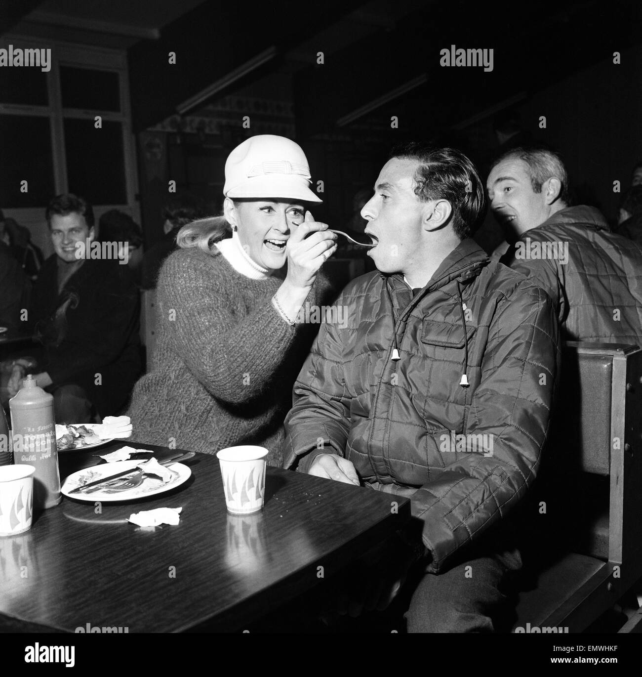 A hungry Jim Clark Racing Driver competing in the 1966 RAC Rally around ...