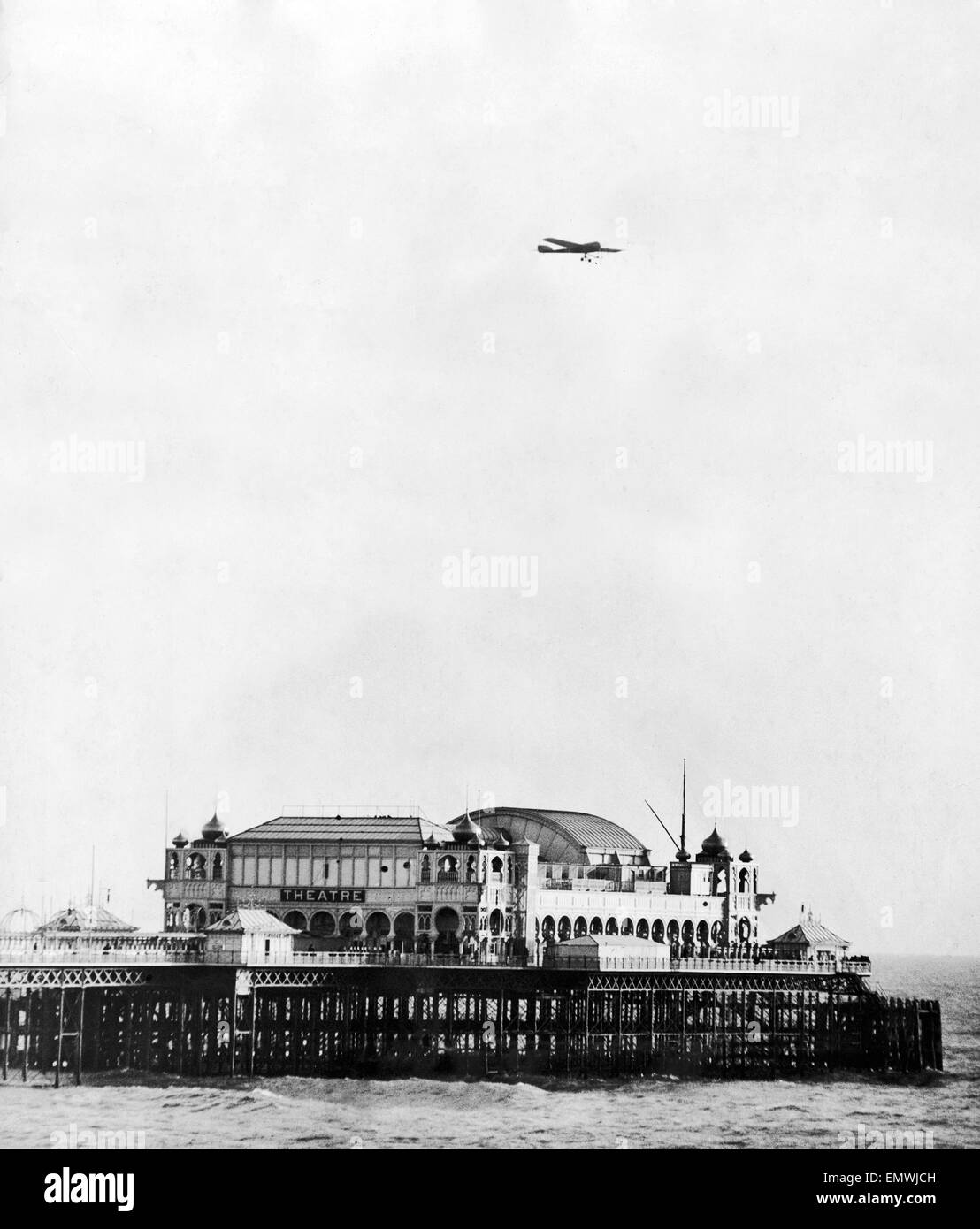 Mr Barnwell seen here over flying the pier at Brighton at the end of ...