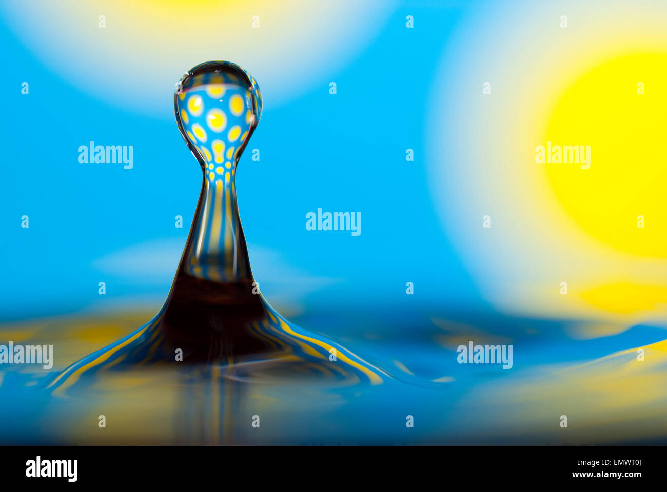 Water Drop Splash Closeup Stock Photo - Alamy