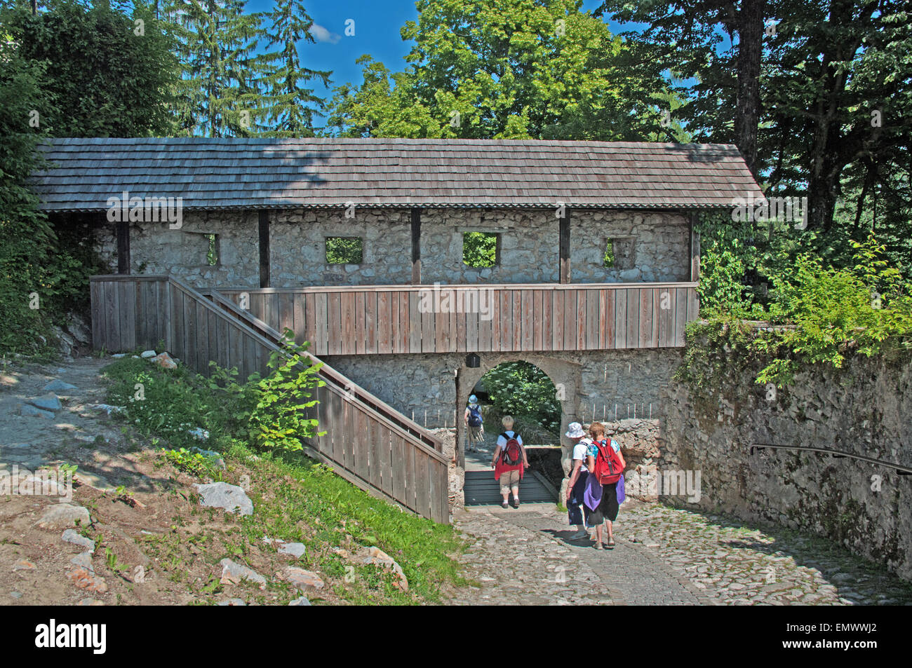 Bled castle entrance hi-res stock photography and images - Alamy