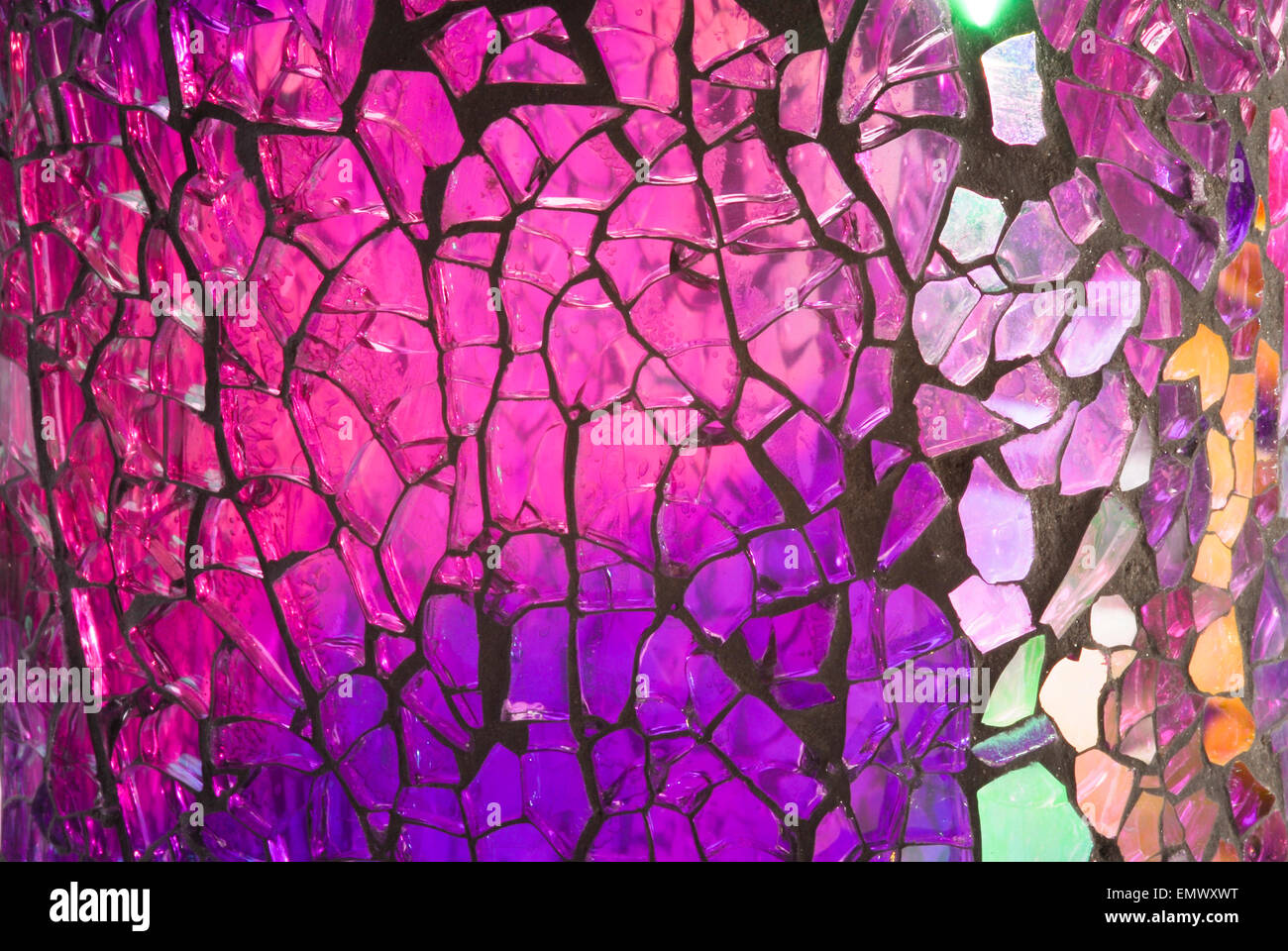 Shattered Glass Mosaic Stock Photo - Alamy