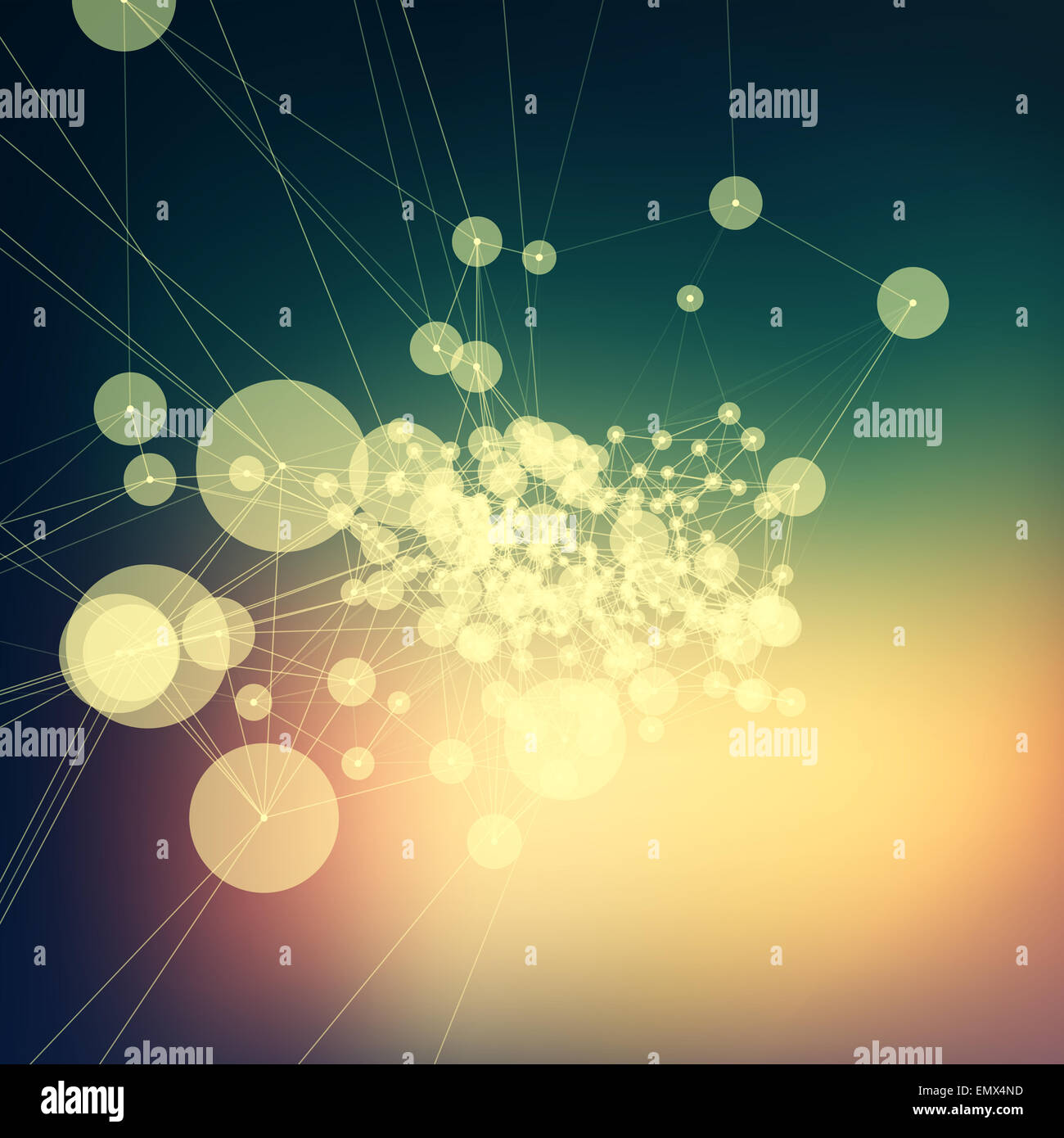 Dot circle connection hi-res stock photography and images - Alamy