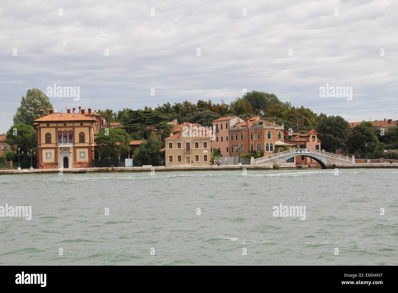 Venice, view from the side of the lagoon. Water landscapes of Venice ...