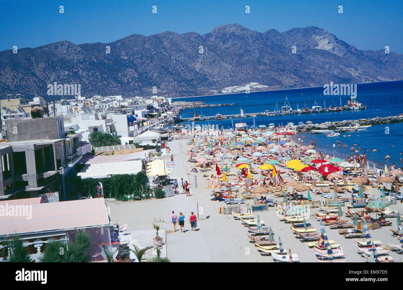 Griechenland, Dodekanes, Insel Kos, Kos, Strand Kardamena, Panorama ...
