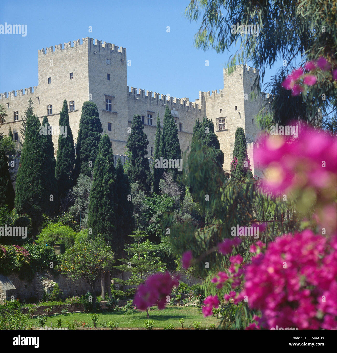 Griechenland, Insel Rhodos, Stadt Rhodos, Großmeisterpalast Stock Photo ...