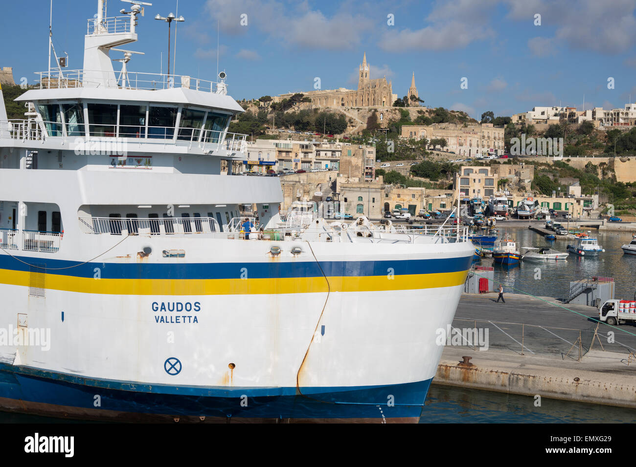 Mgarr harbour, on Gozo island, Malta Stock Photo - Alamy