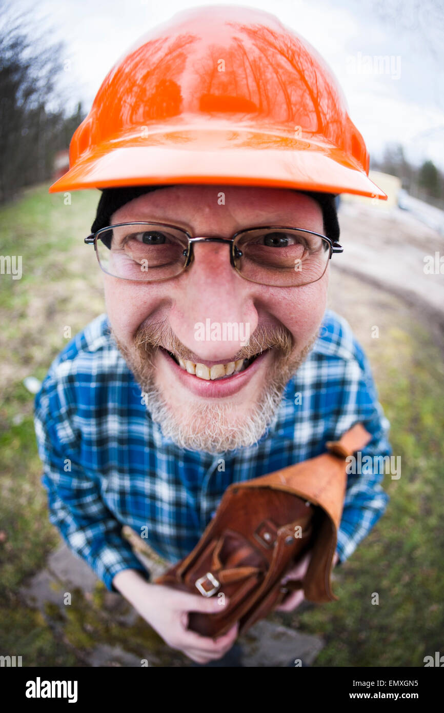 Male engineer helmet hi-res stock photography and images - Alamy