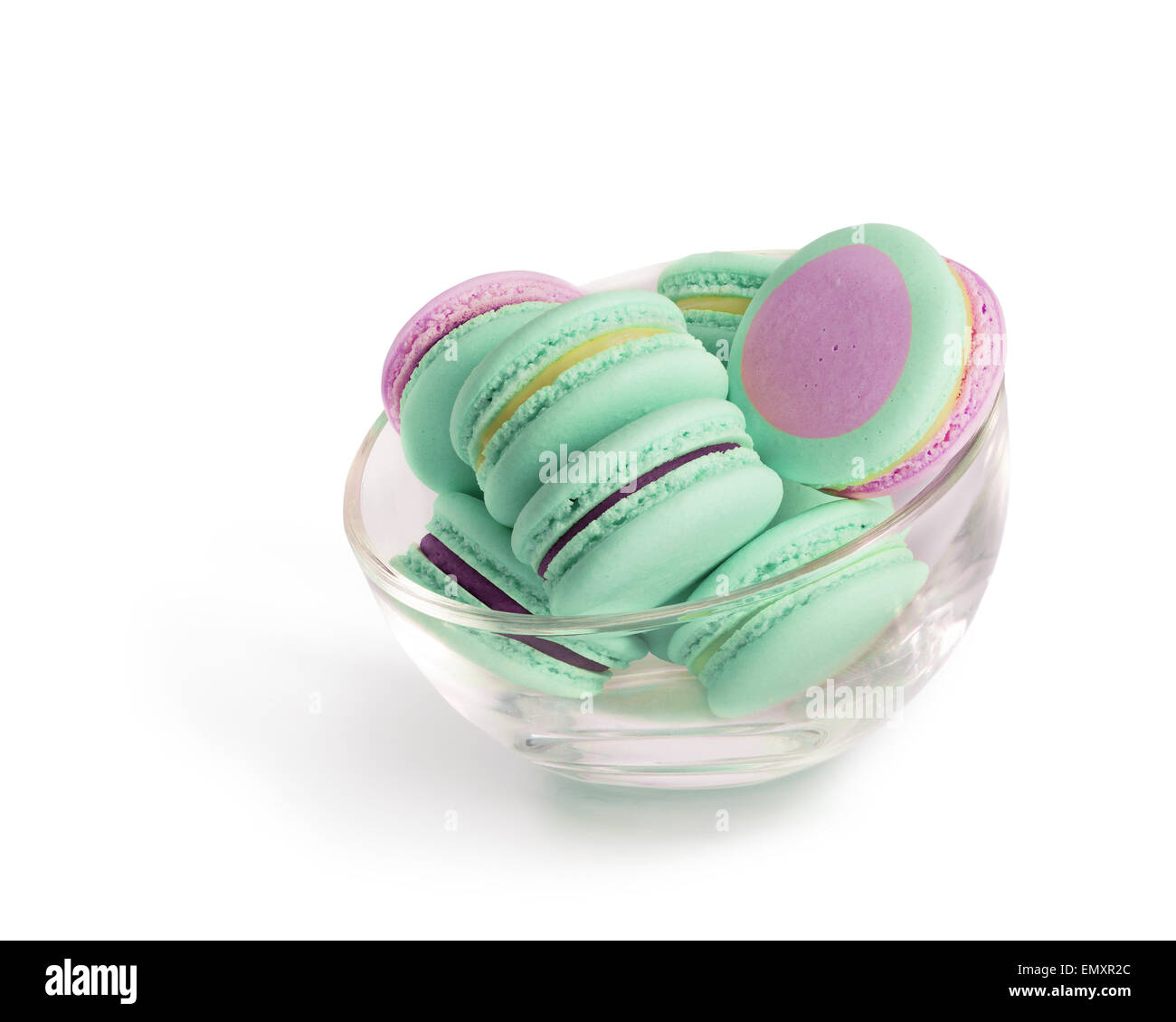 macarons isolated on white Stock Photo - Alamy