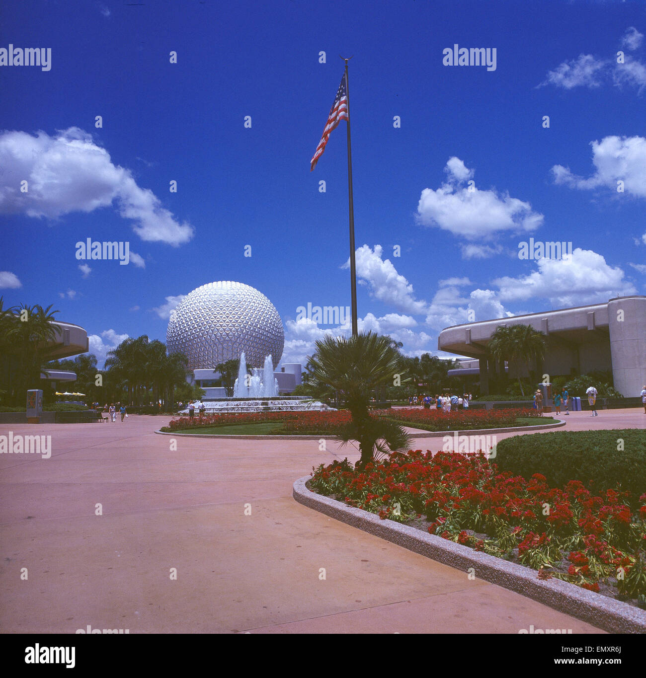 USA, Florida, Orlando, Epcot Center, Future World, Spaceship Earth ...