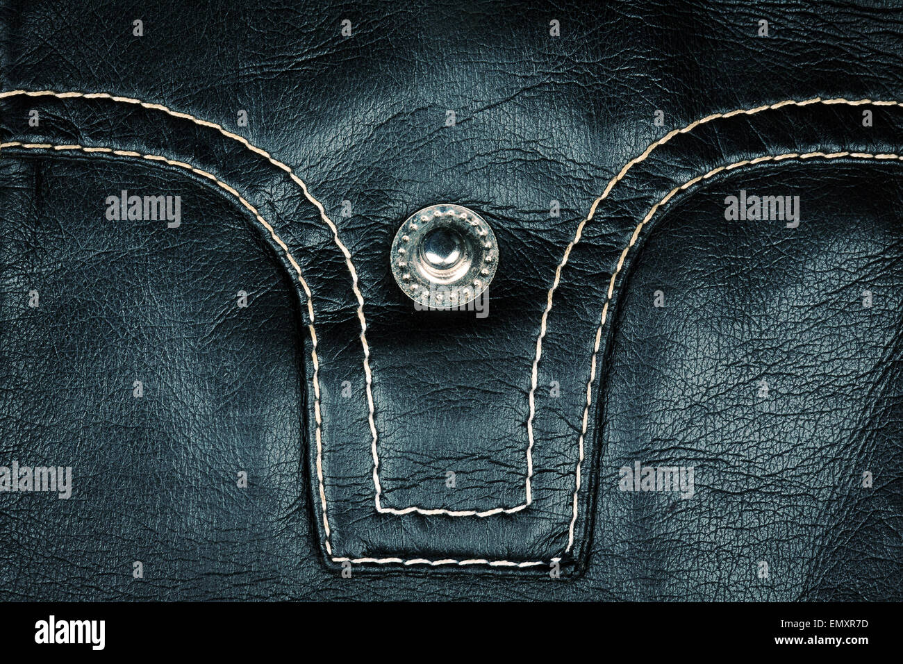 Black leather with side pocket Stock Photo - Alamy