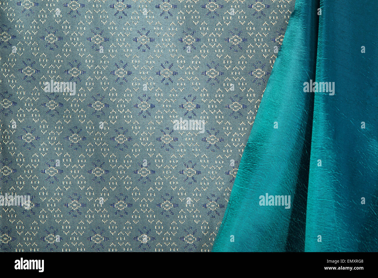 Traditional Thai fabric pattern as background Stock Photo - Alamy