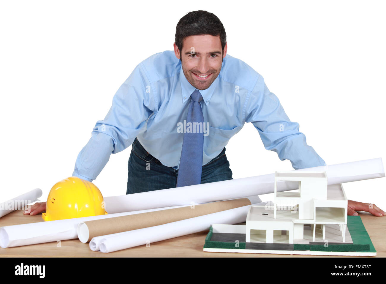 An architect in his office Stock Photo - Alamy