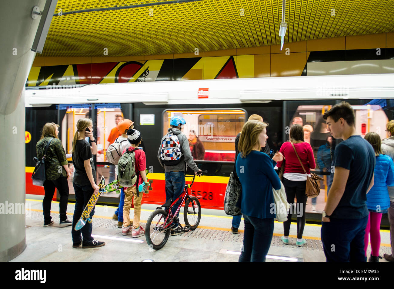 Newly opened underground system, Poland Stock Photo - Alamy
