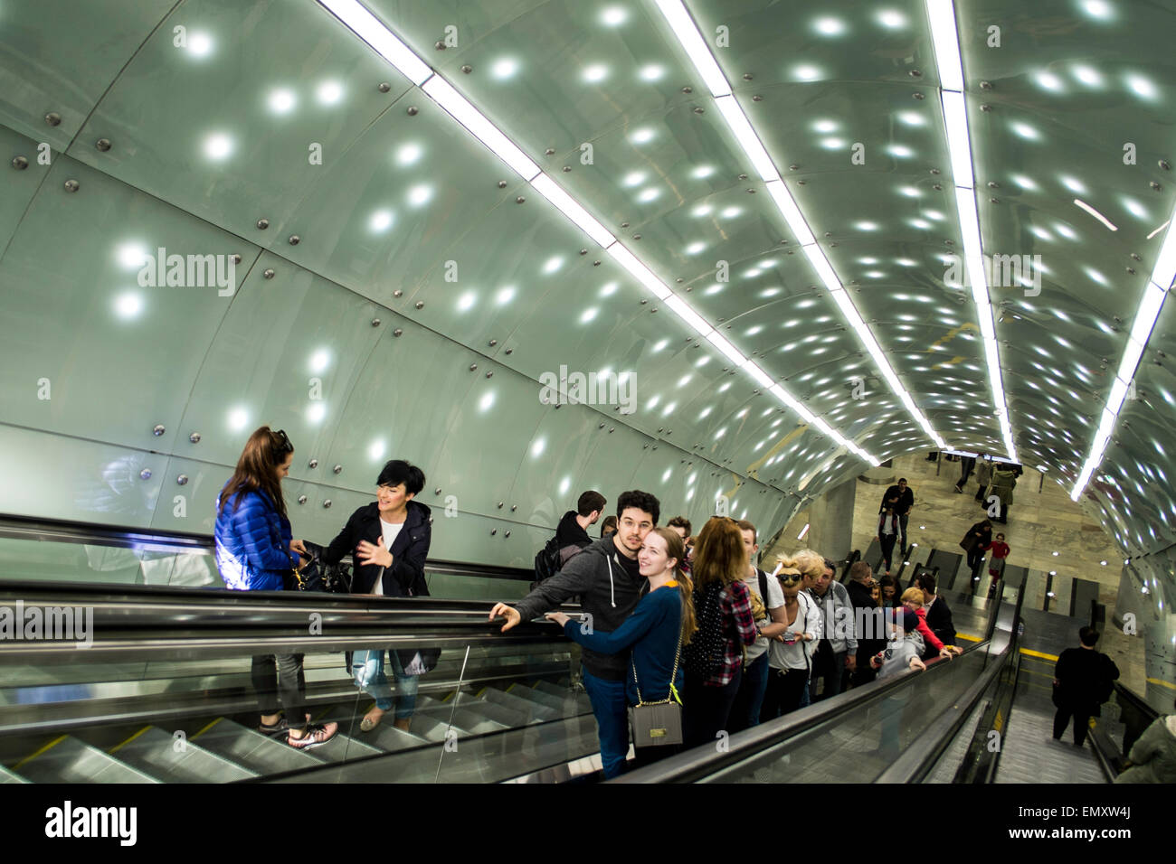 Newly opened underground system, Poland Stock Photo - Alamy
