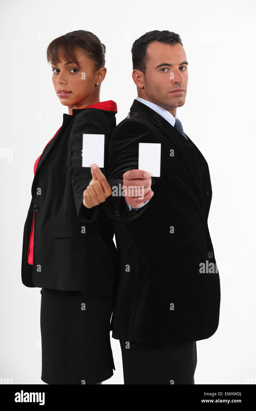 Women offering business card hi-res stock photography and images - Alamy