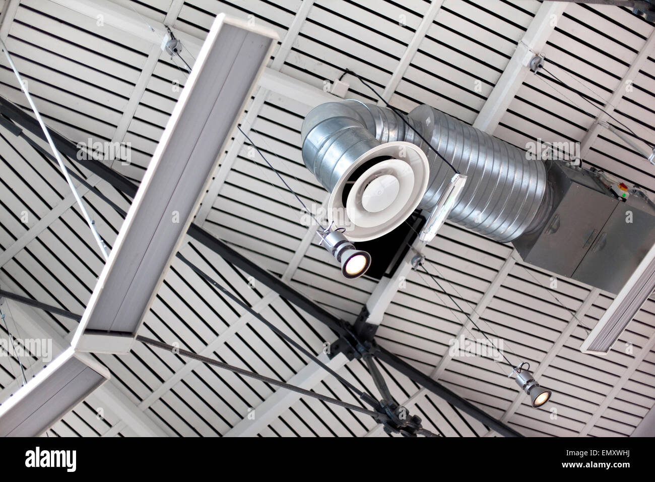 Ventilation and lighting in a modern building Stock Photo - Alamy