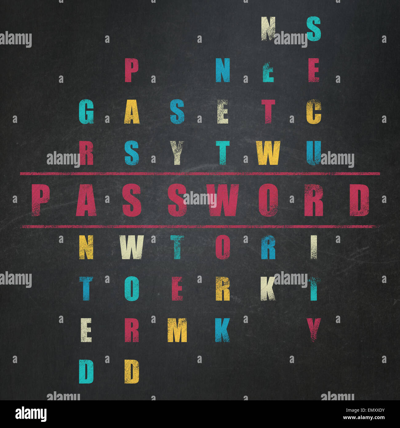 Privacy concept: word Password in solving Crossword Puzzle Stock Photo ...