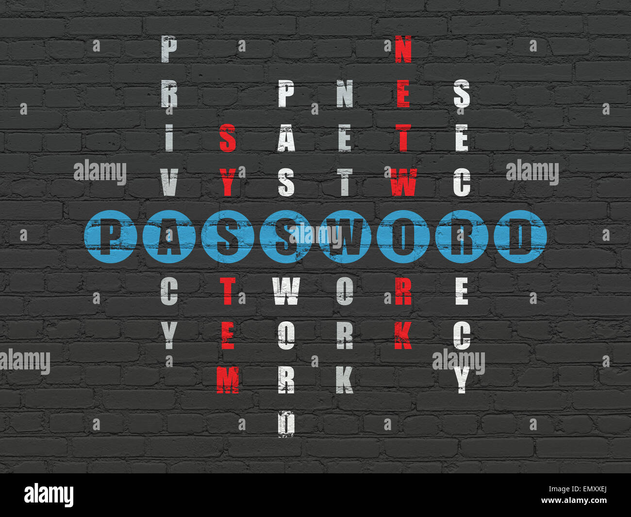 Security concept: word Password in solving Crossword Puzzle Stock Photo ...