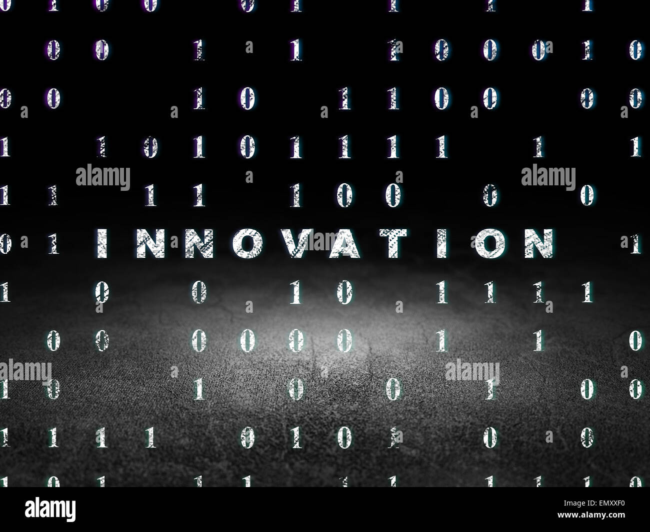 Business concept: Innovation in grunge dark room Stock Photo - Alamy