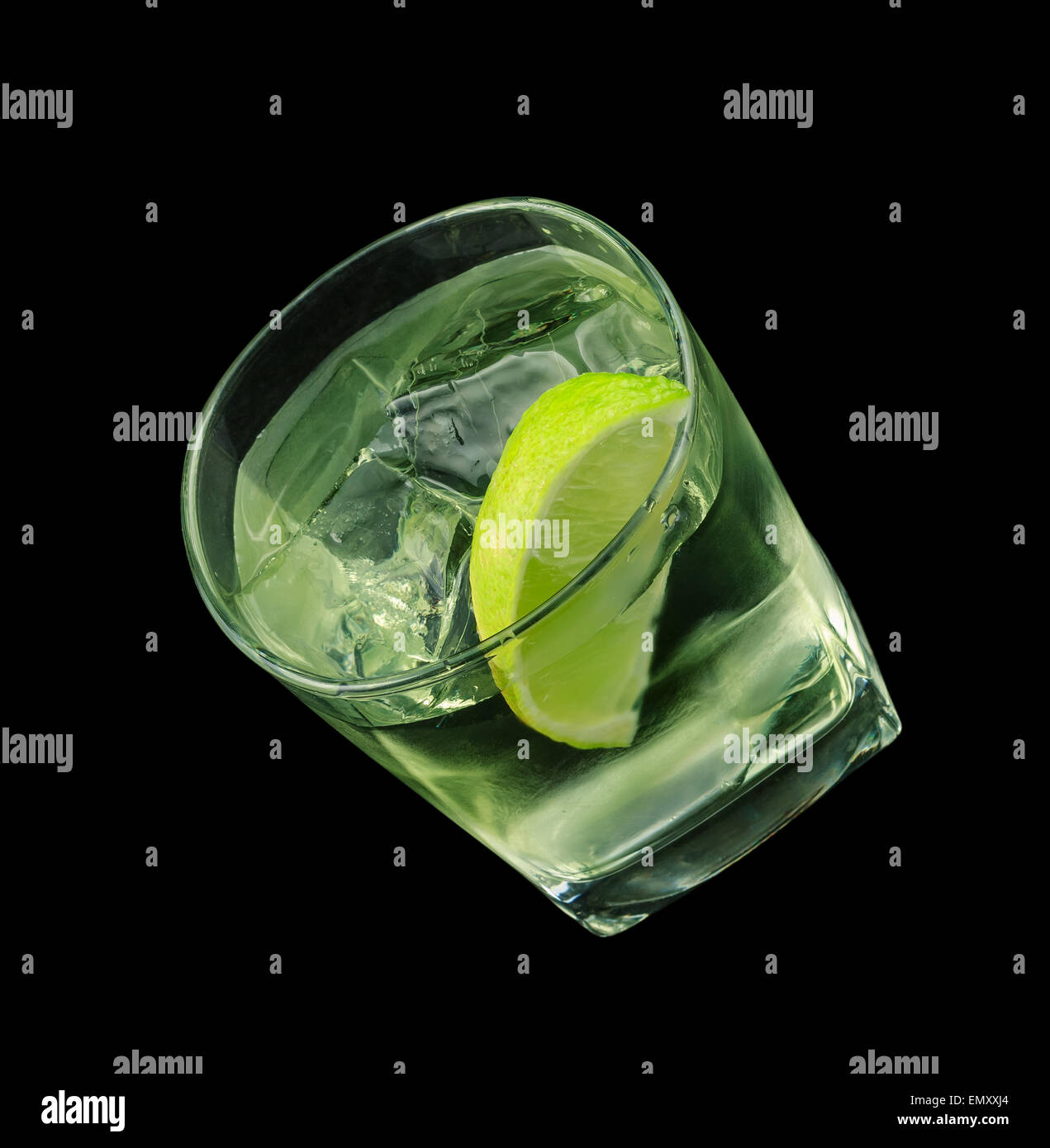 Vodka lime cocktail Stock Photo - Alamy