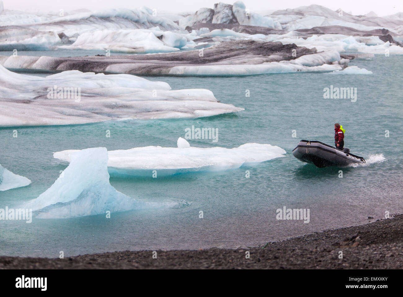 frozen glacier ice iceberg Iceland Stock Photo - Alamy
