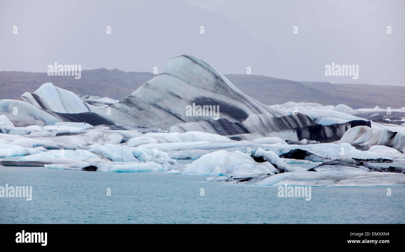 frozen glacier ice iceberg Iceland Stock Photo - Alamy