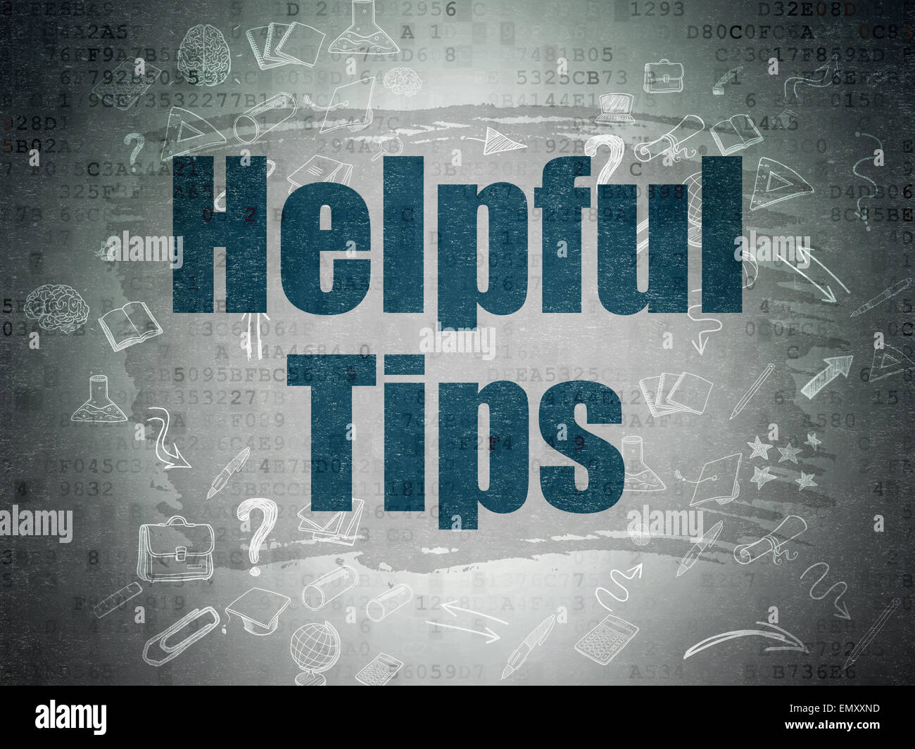 Education concept: Helpful Tips on Digital Paper background Stock Photo ...