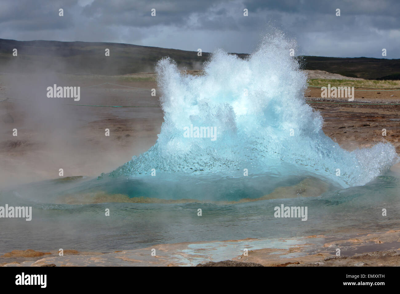 The Great Geysir southwestern Iceland Stock Photo - Alamy