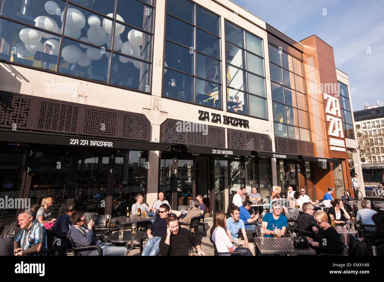 Sitting outdoors at ZaZa Bazaar Bar and World Banquet. A fixed price ...