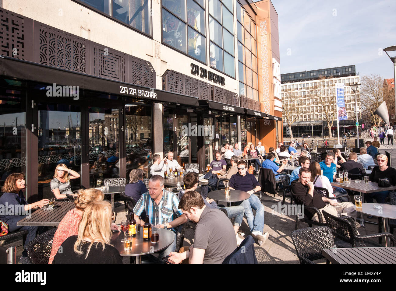 Sitting outdoors at ZaZa Bazaar Bar and World Banquet. A fixed price ...