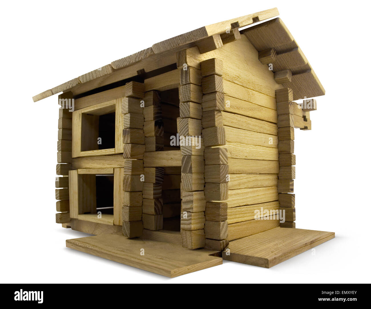 White wooden cottage Cut Out Stock Images & Pictures - Alamy