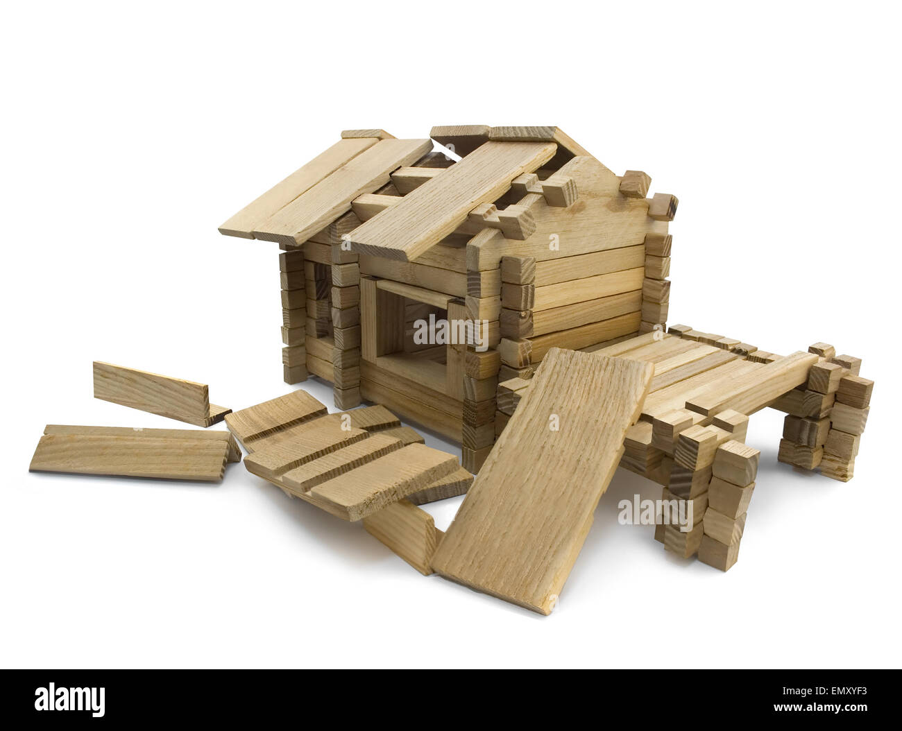 Broken house toy Cut Out Stock Images & Pictures - Alamy