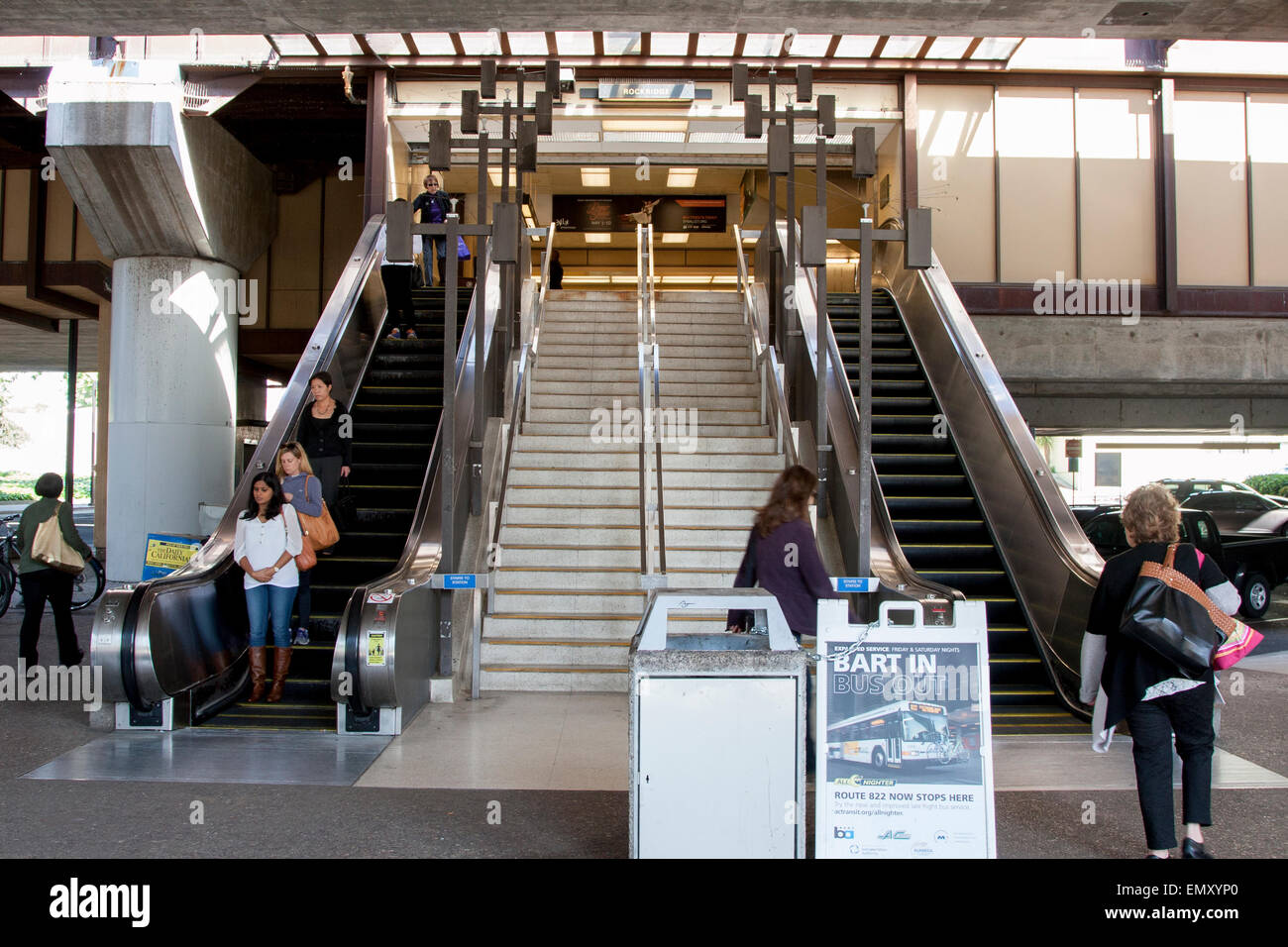 Entrance to the Rockridge BART station in Oakland, California Stock ...