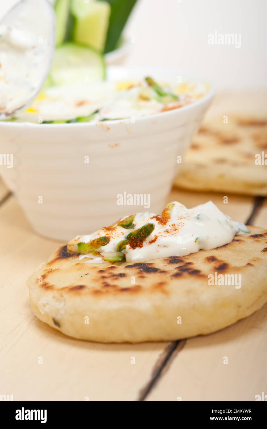 Arab middle east salatit laban wa kh’yar Khyar Bi Laban goat yogurt and ...