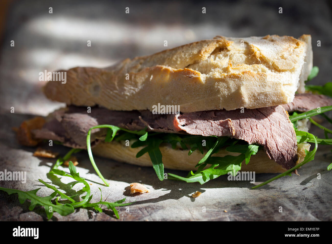 Roast beef sandwich Stock Photo - Alamy