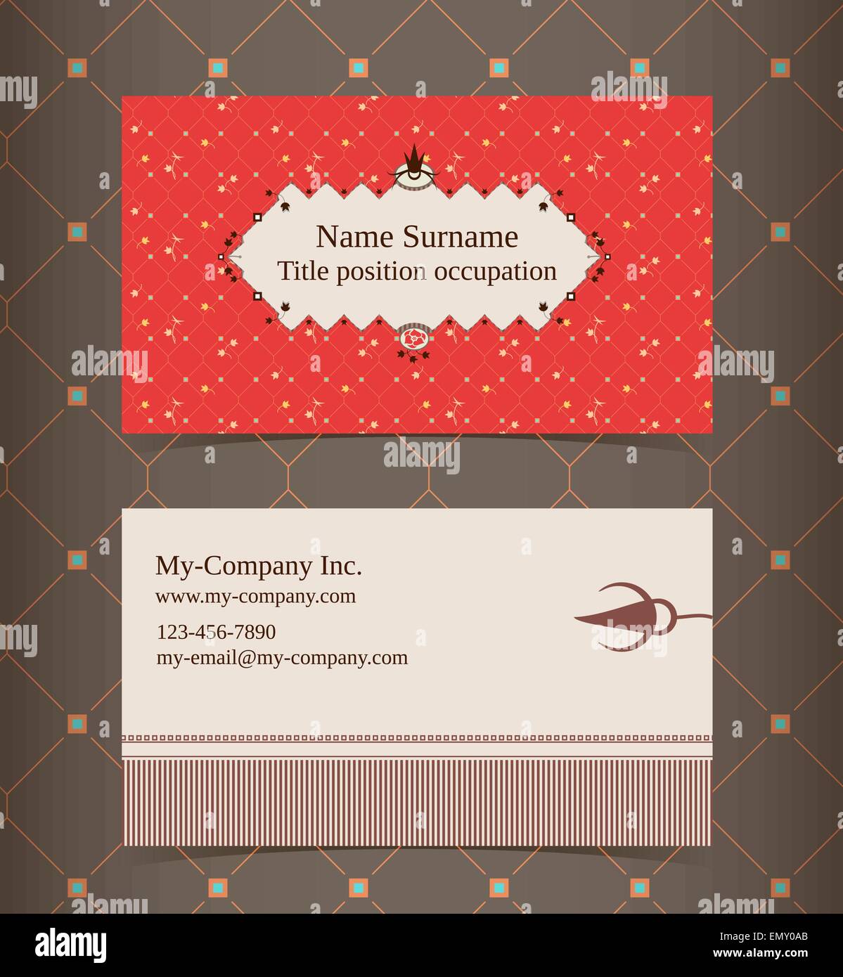 Business card layout. Editable design template. EPS10 vector ...