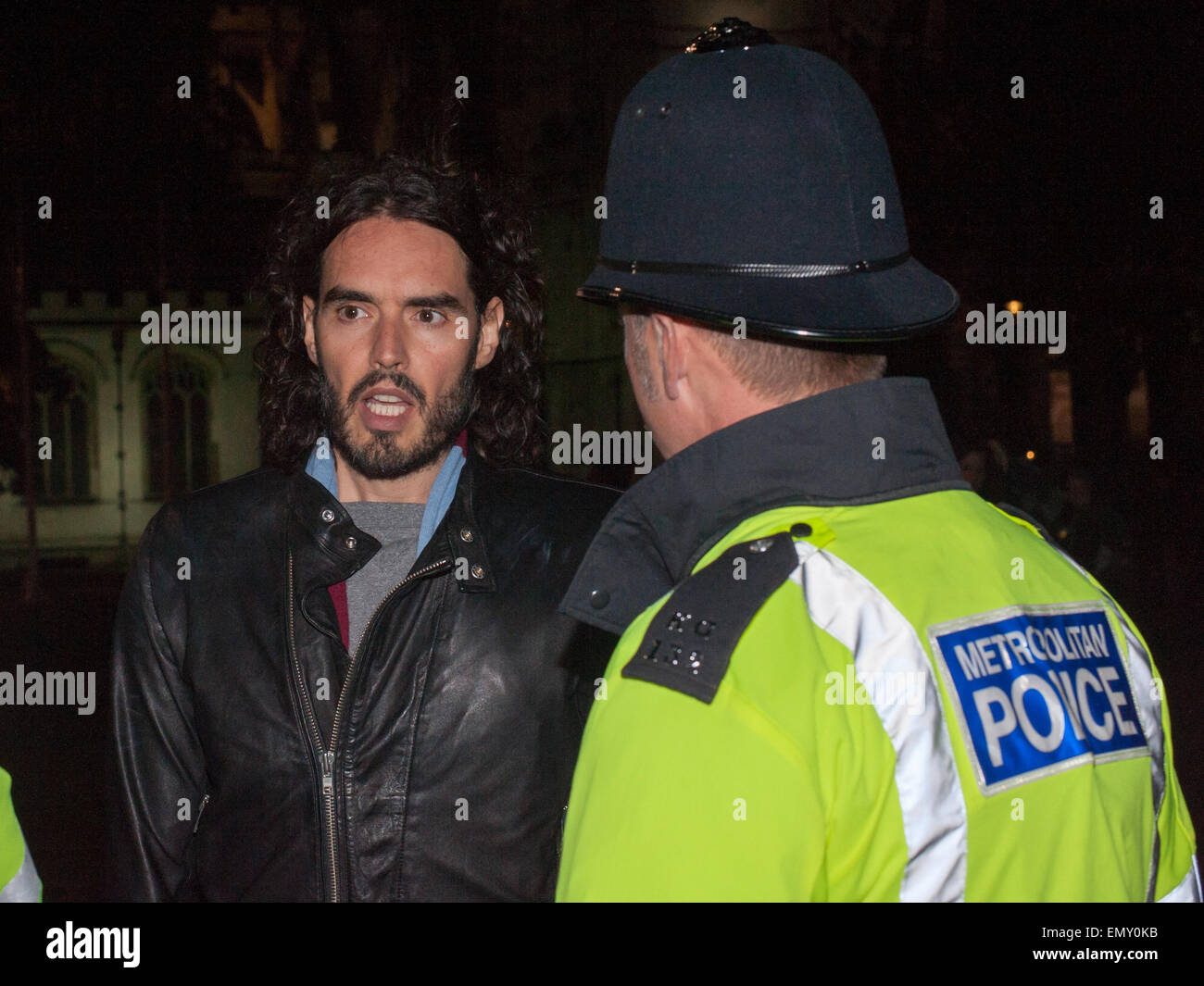 Russell Brands taking part in the Occupy Democracy protest on London's ...