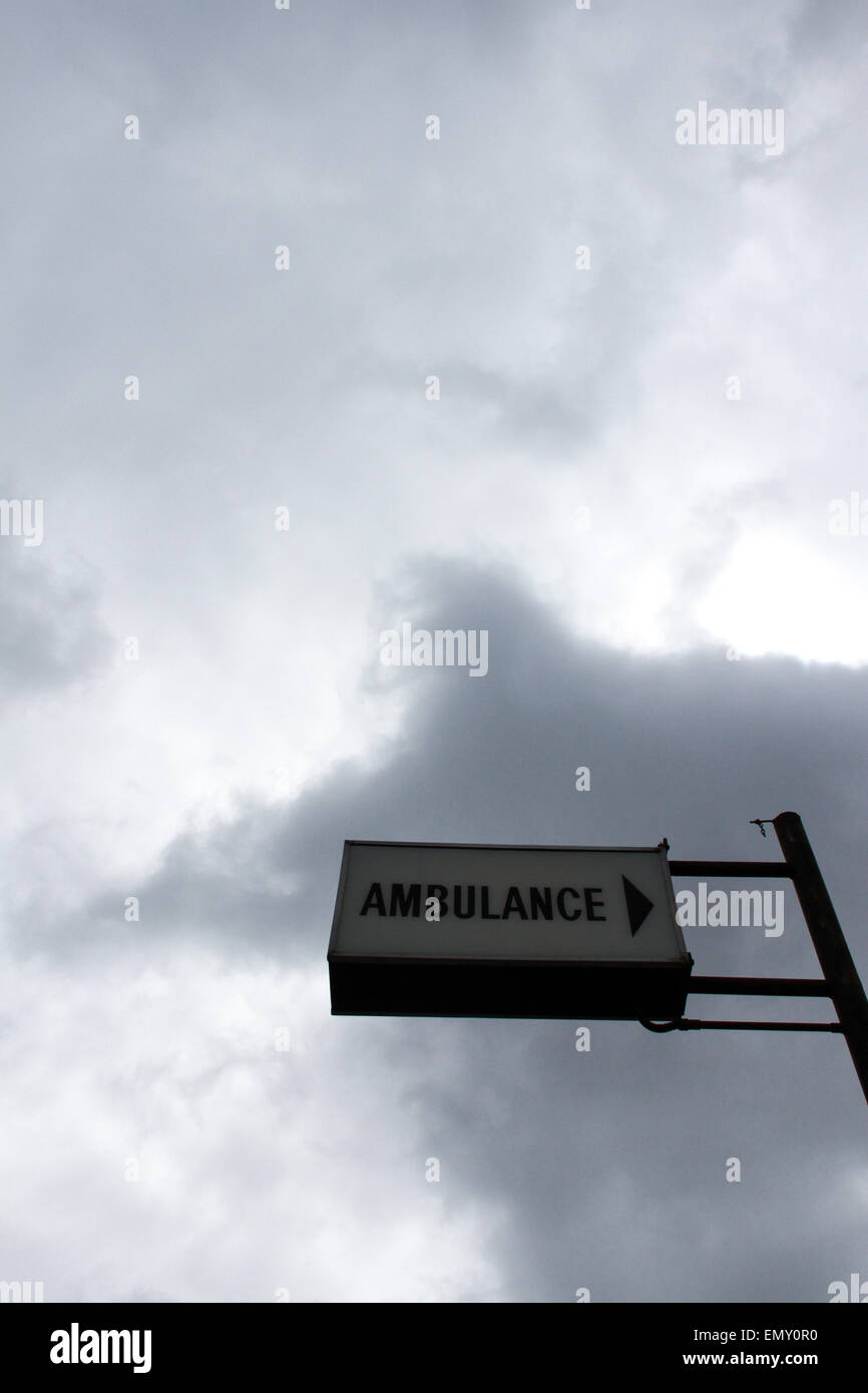 An Ambulance sign in Montreal, Quebec Stock Photo - Alamy