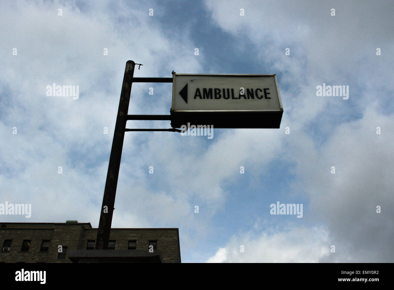 An Ambulance sign in Montreal, Quebec Stock Photo - Alamy