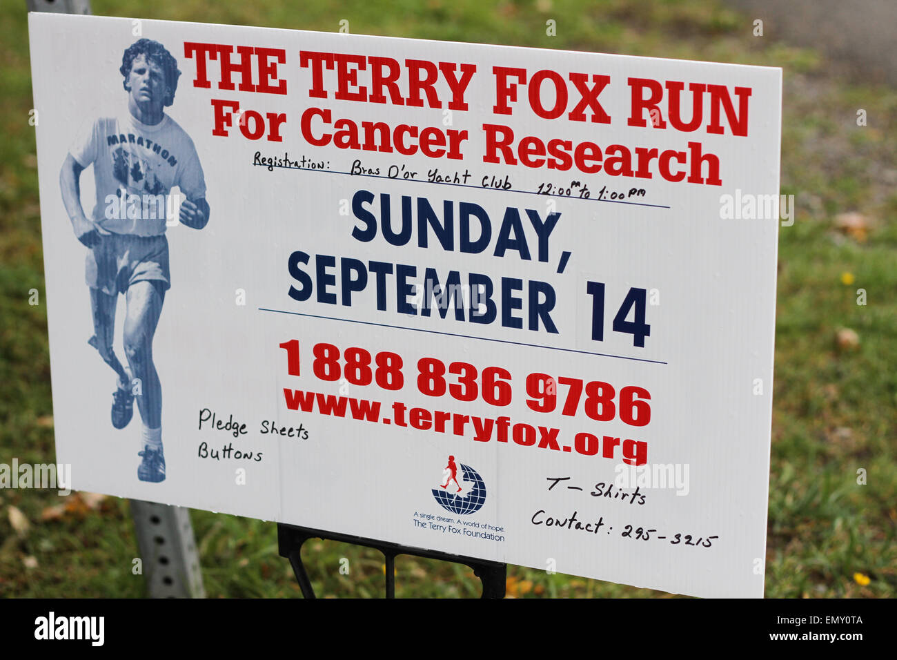 The Terry Fox Run in Baddeck, N.S Stock Photo - Alamy