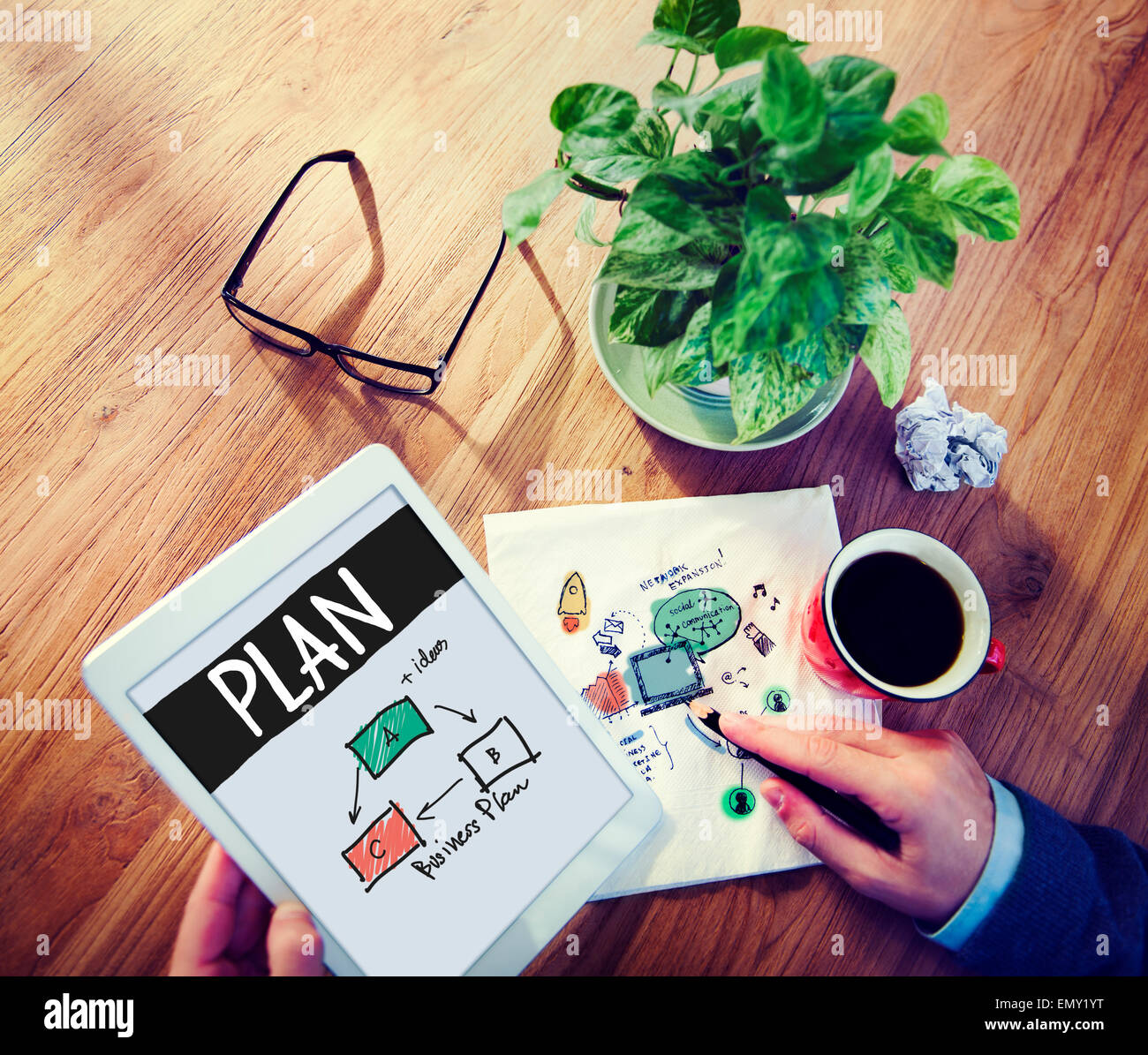 Project plan marketing planning hi-res stock photography and images - Alamy