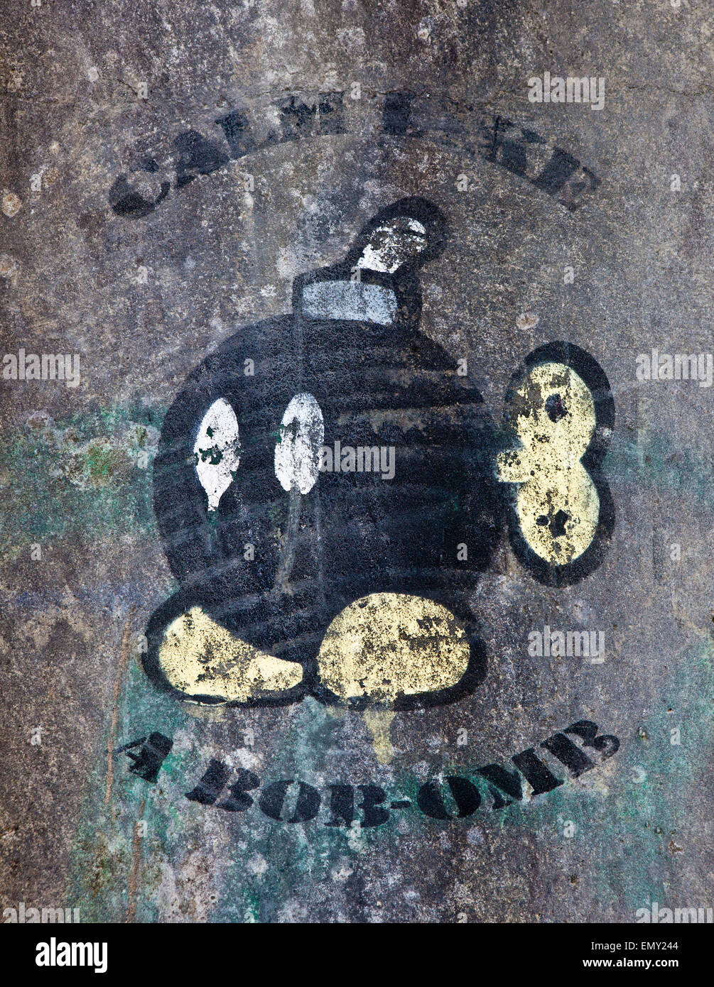 'Calm Like' Graffiti on the underpass of the M6 Bridge at Denny Beck ...